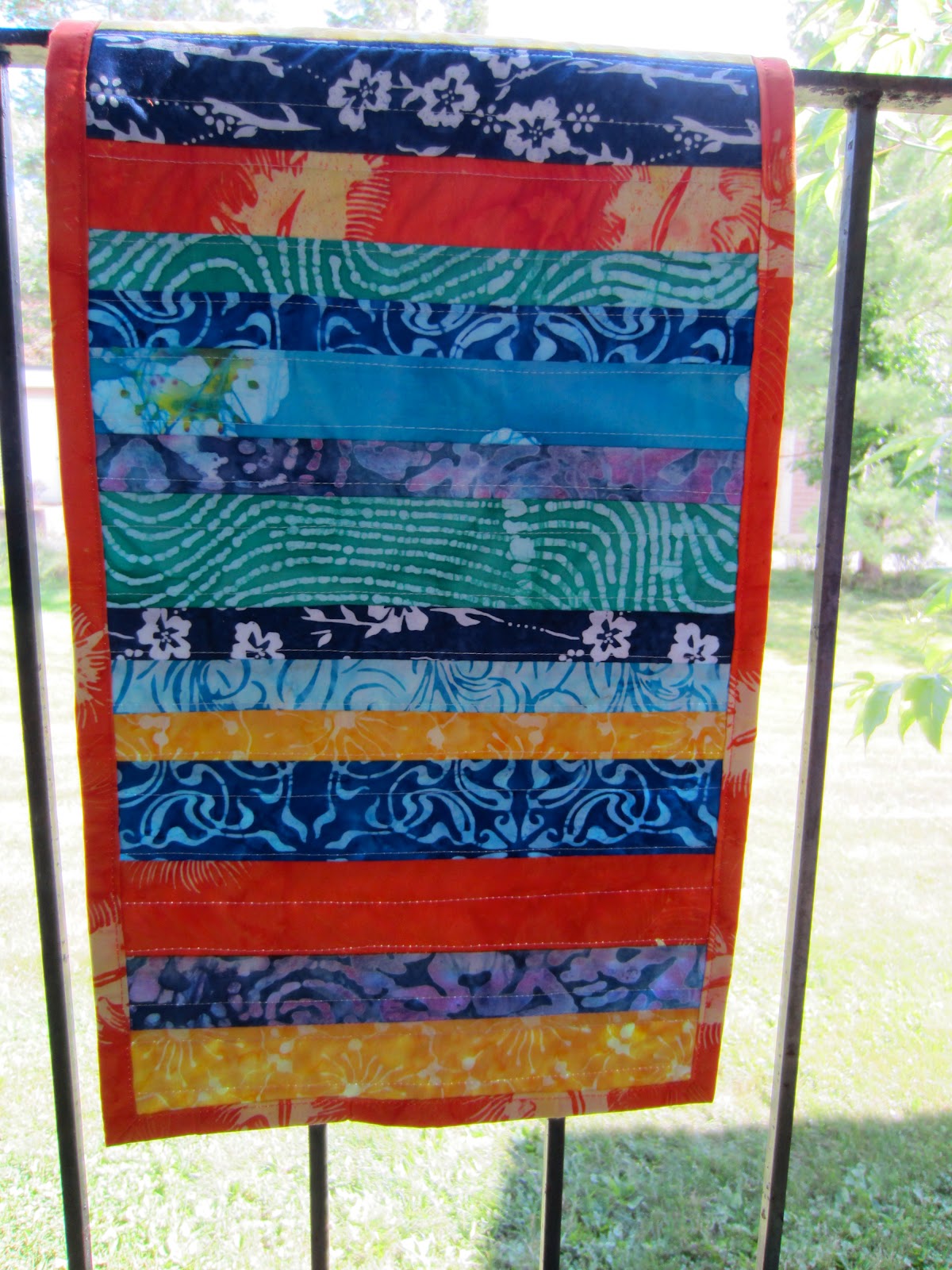 My Life in Binding: Tropical Table Runner