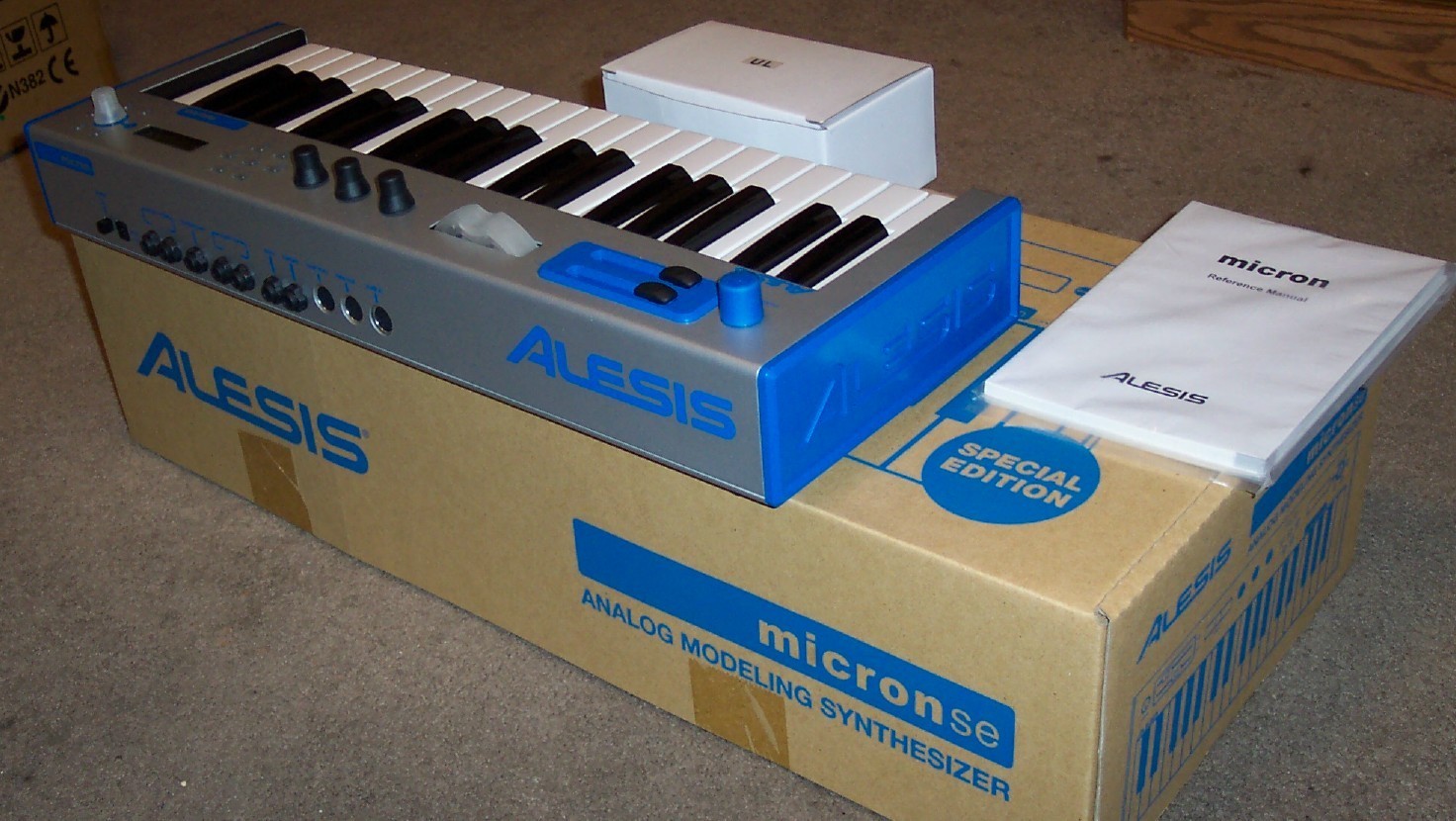MATRIXSYNTH: Special Edition Blue Alesis Micron with Original Box