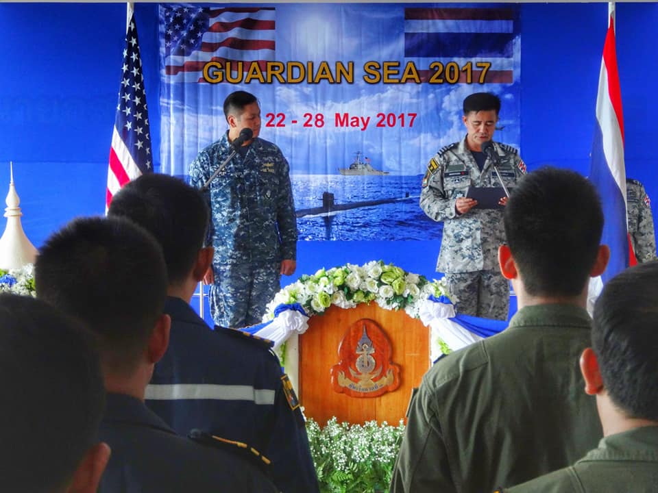 THAIDEFENSE-NEWS: กองทัพเรือทำการฝึกผสม Guardian Sea 2017