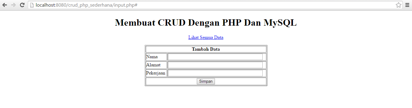 CRUD dengan PHP dan MySQL Mudah dan sederhana ~ Abi Rahman Prasetyo