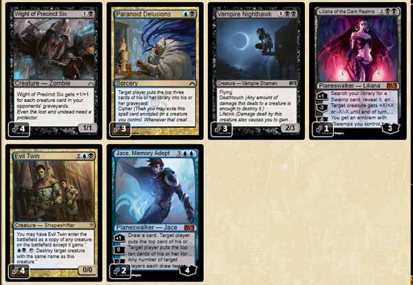 Magic the Gathering Adventures: Dimir Milling Deck in Standard Gatecrash