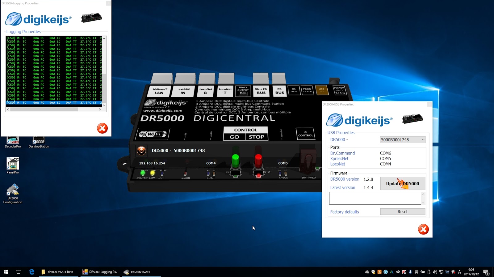 このアプリは基本は設定用アプリだけど簡易コントロールも出来る。