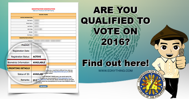 Voter's Registration Status: How to check if you have biometrics info ...