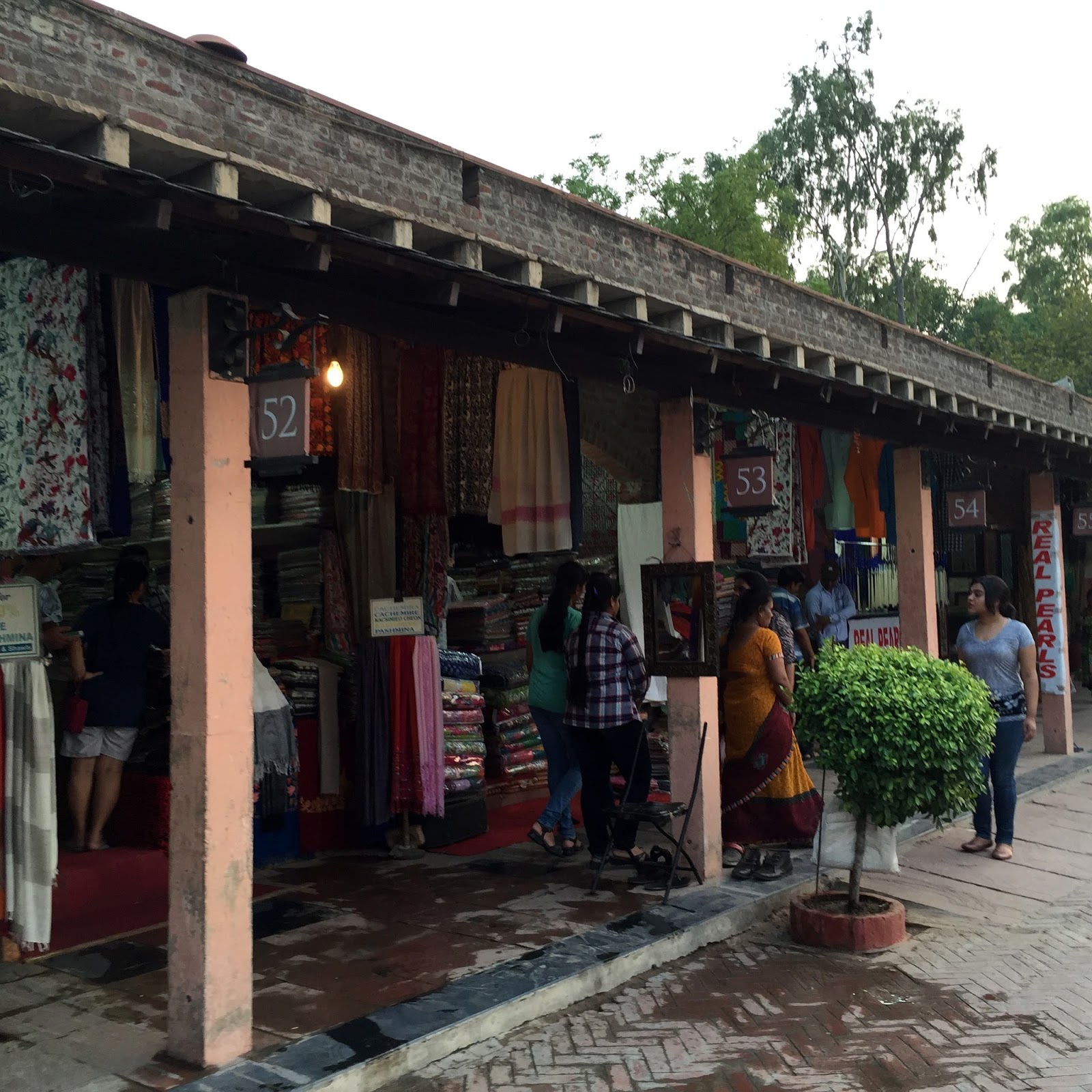 Dilli Haat's stores and village-esque designs
