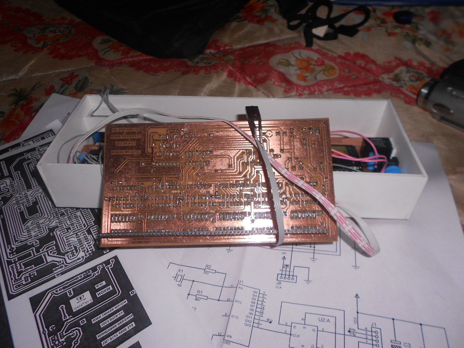 Digital Clock using CD 40110