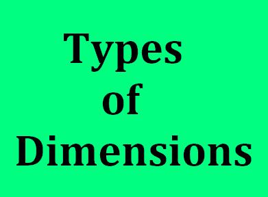 Types of Dimensions