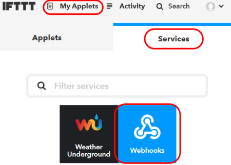 Webduino使用LINE自訂積木(一)：IFTTT