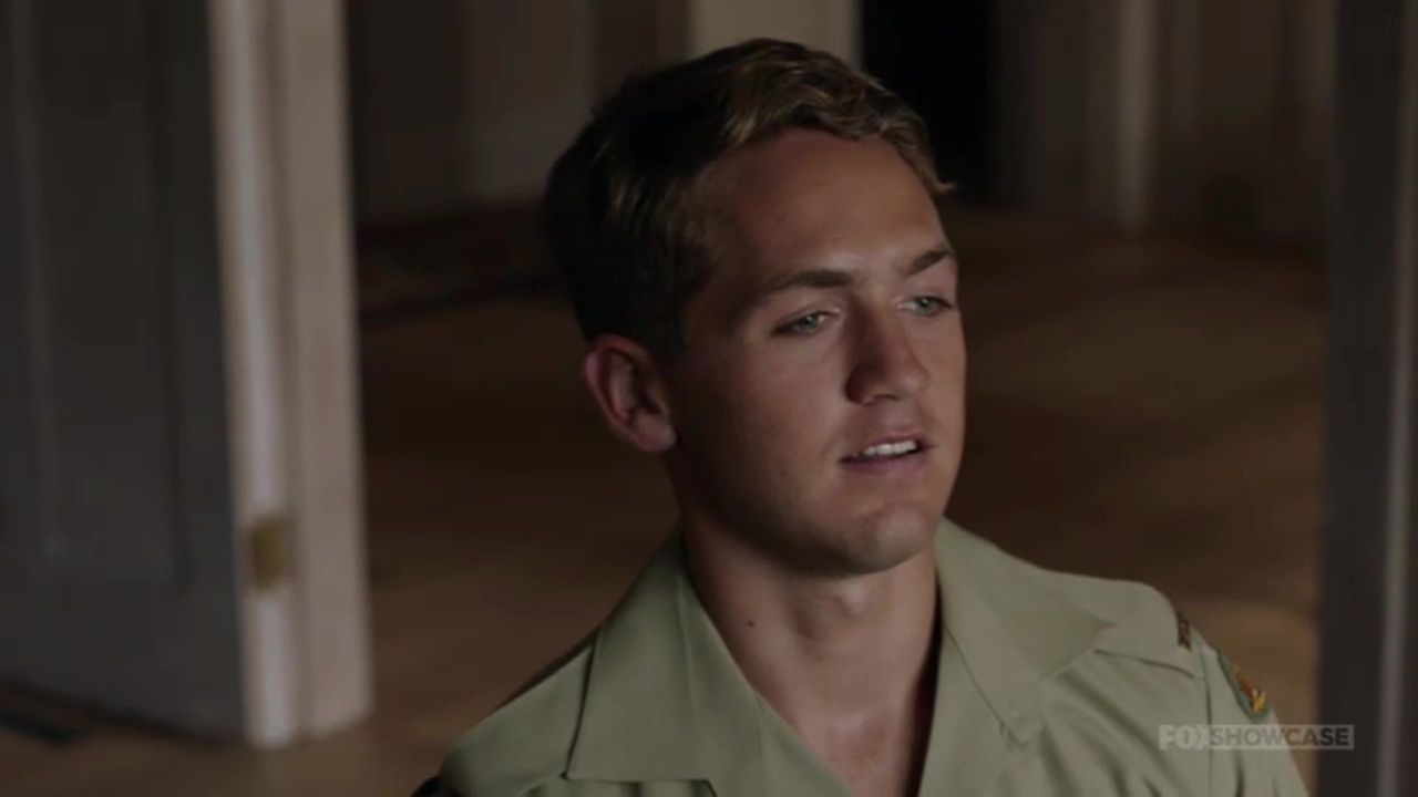 ausCAPS: George Pullar shirtless in Fighting Season 1-01 "Shooter/Hugger"