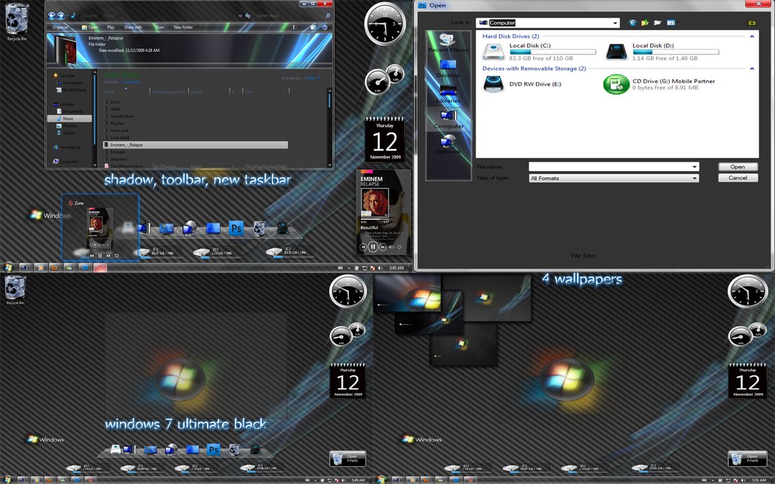 OK-MOBILES: 50+ Stunning Windows 7 Desktop Themes