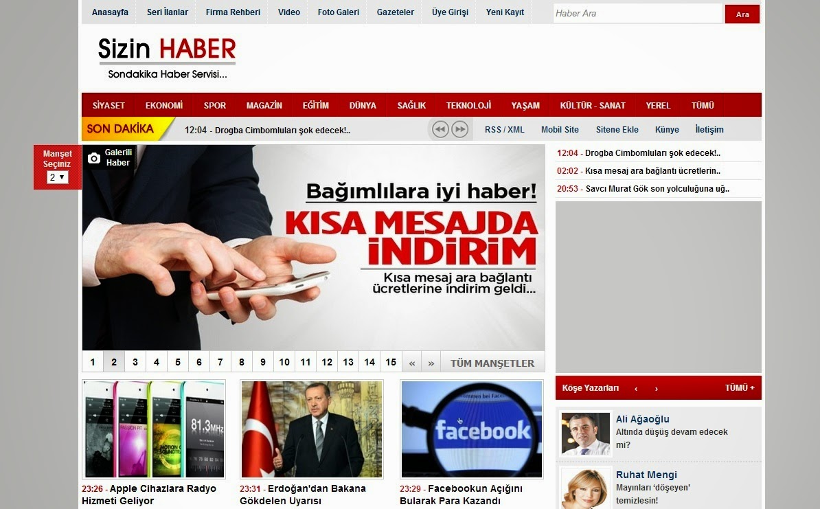 Haber Scripti Manşetli Php Indir Program Arşivi İndirim Bizde