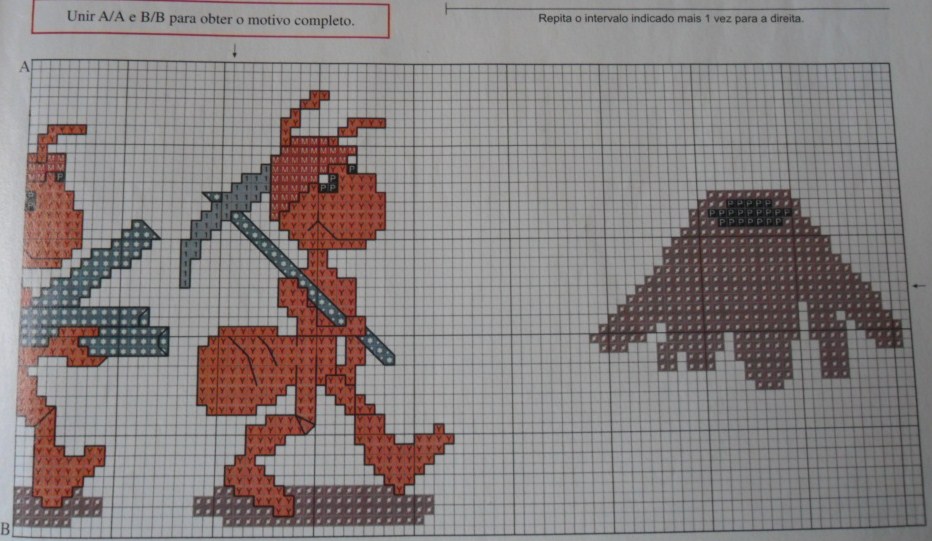 Ângela Bordados: Olhem só que bonitinho este gráficos de formigas ...