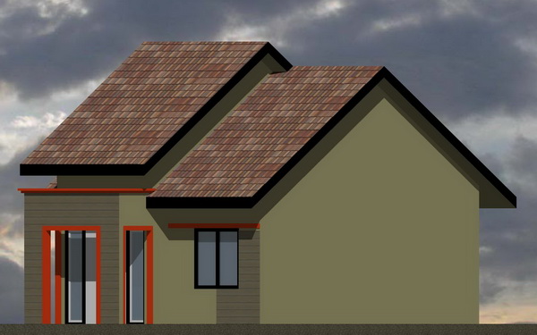 Contoh Rumah Minimalis: Rumah type 48 denah rumah minimalis