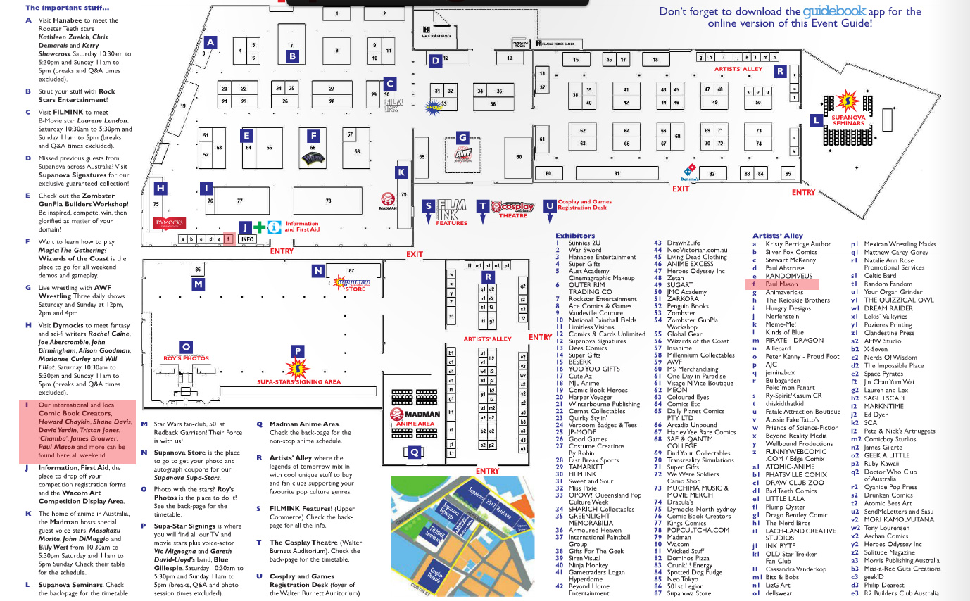 Paul Mason's "The Soldier Legacy" Blog: Brisbane Supanova November 2012 ...