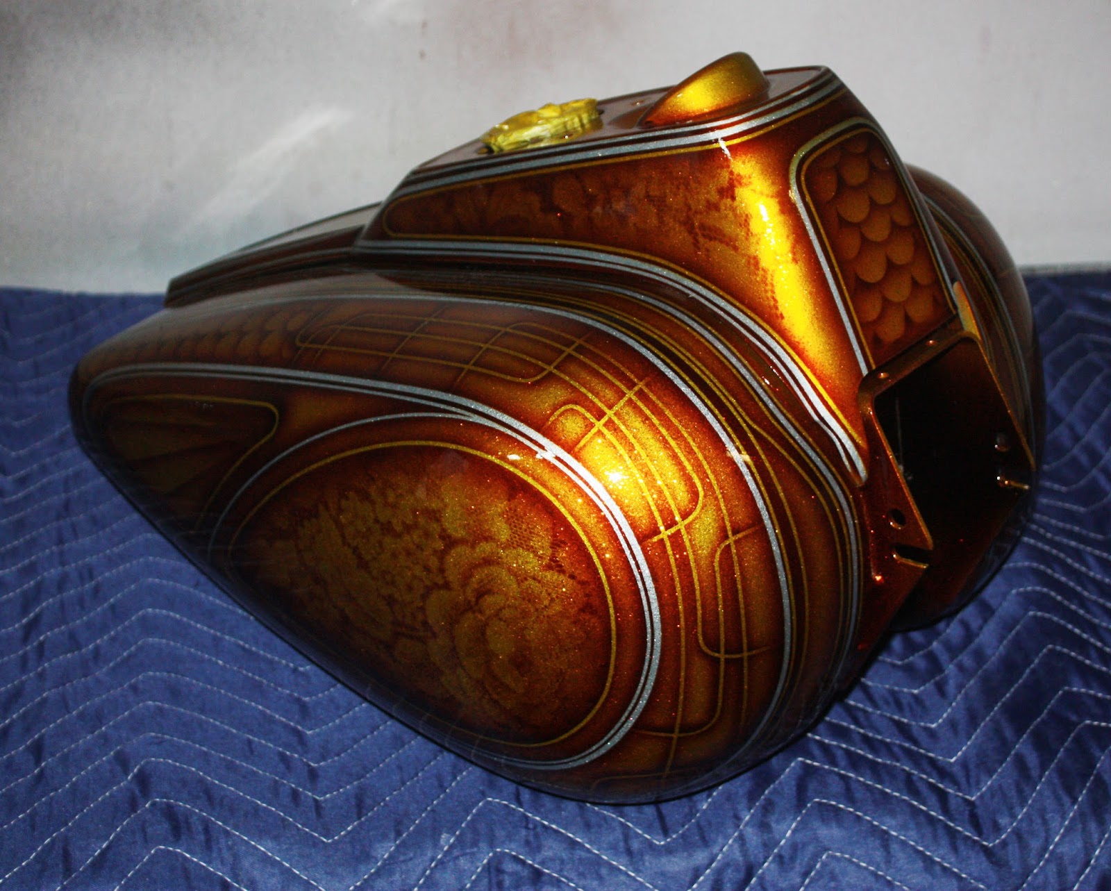 Online Motorcycle Paint Shop: Gold and Rootbeer brown metal flake with ...