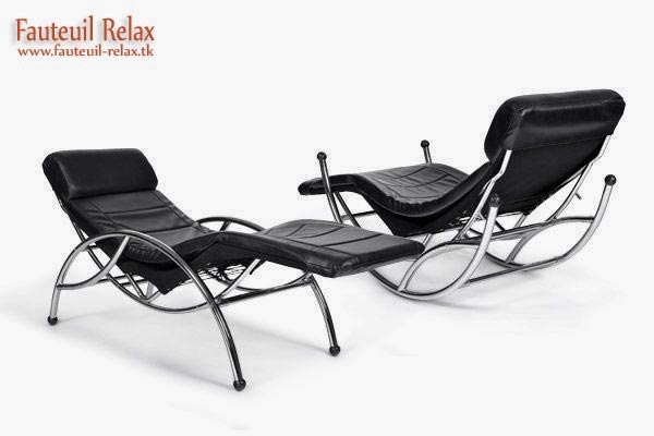Fauteuil relax design Luka noir |Fauteuil relax