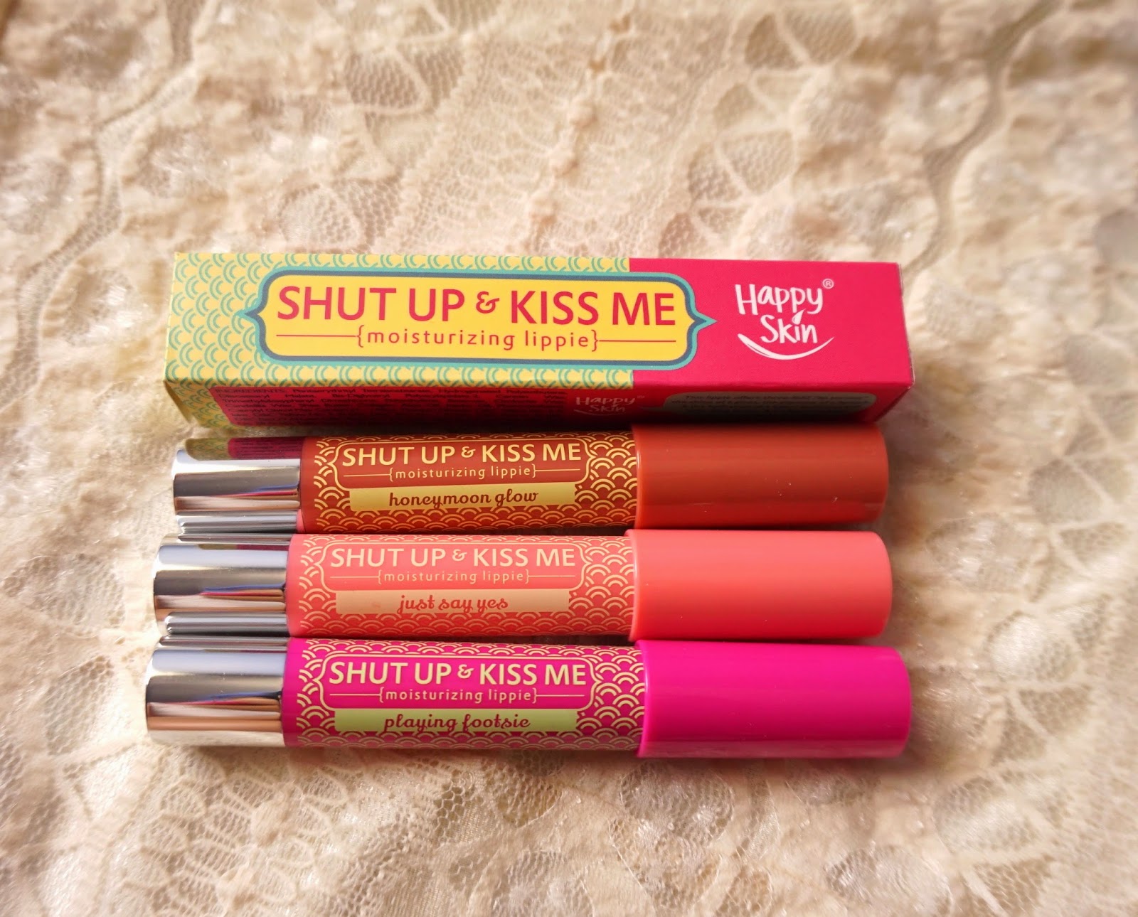 Happy Skin Shut Up And Kiss Me Moisturizing Lippies (New Shades) Review ...