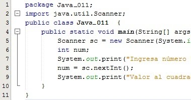 Elevar Al Cuadrado En Java - Cios