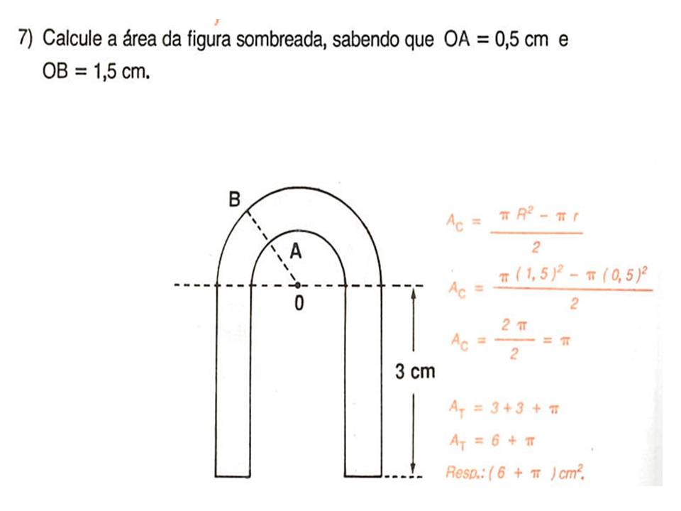 8° SÉRIE - 9º ANO: 16 - MEDIDA DA CIRCUNFERÊNCIA E ÁREA DO CÍRCULO