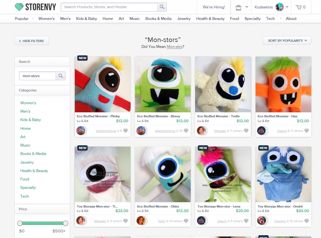 Lu and Ed: Storenvy's Marketplace ROCKS!