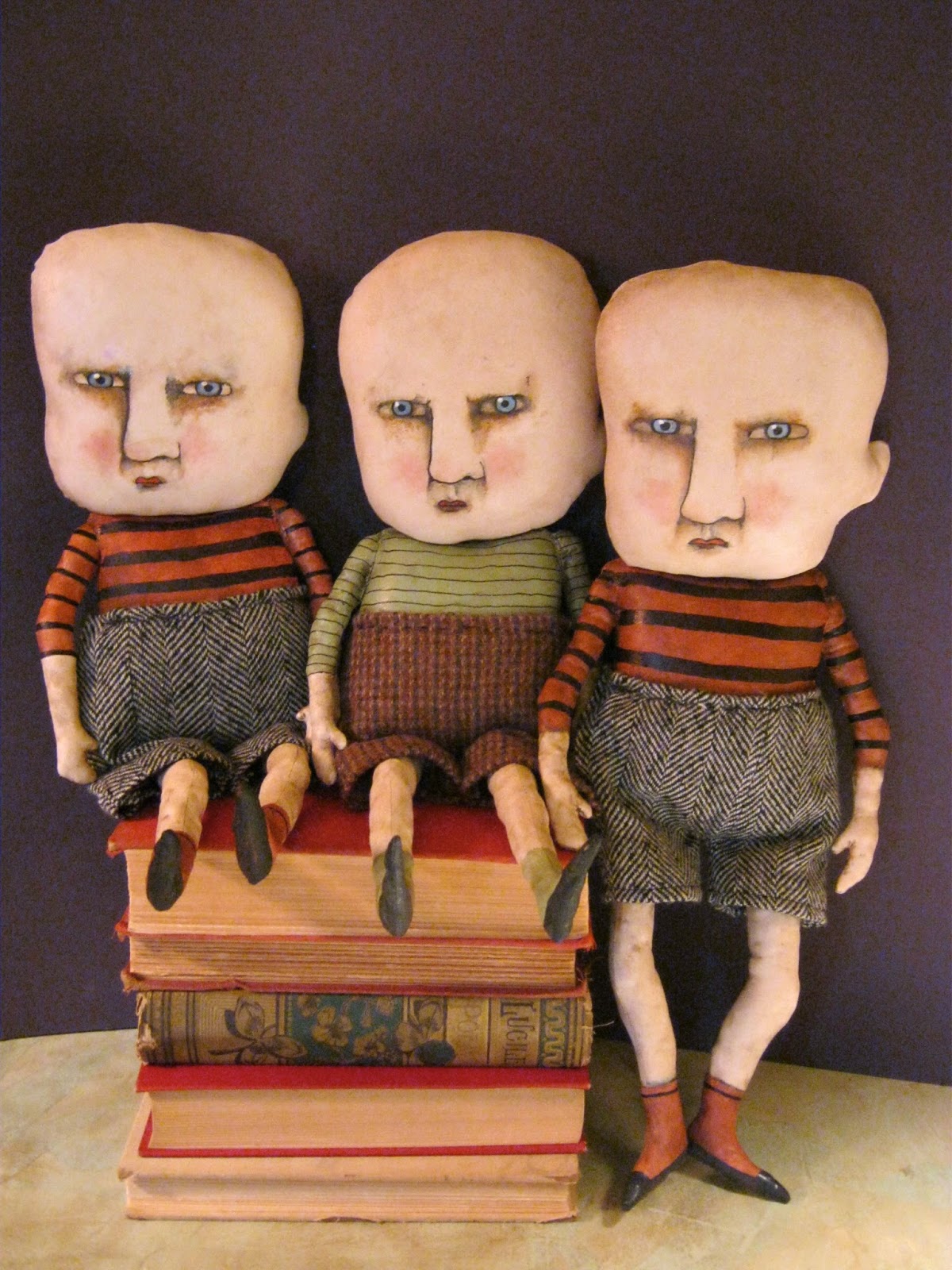 Sandy Mastroni: odd boy art dolls for Laurie ......... by Sandy Mastroni