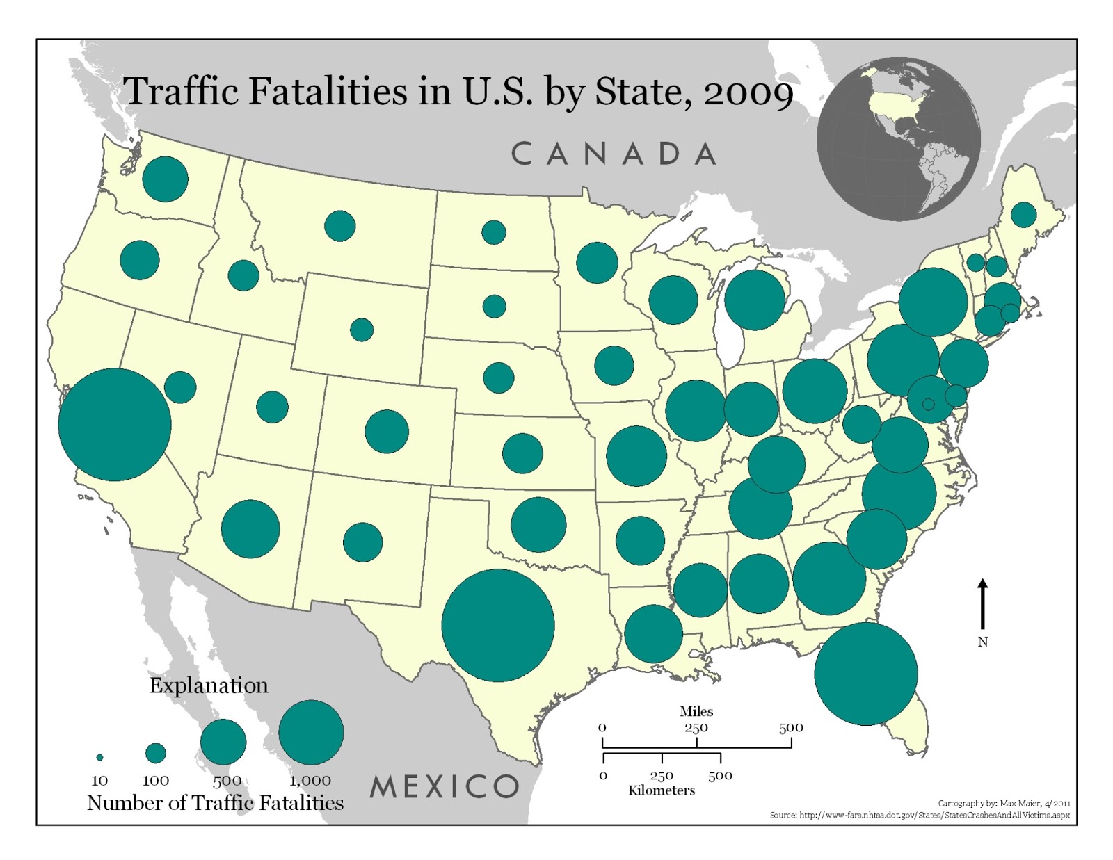 Map Catalog-Nick Fiorello: Range Graded Proportional Circle Map