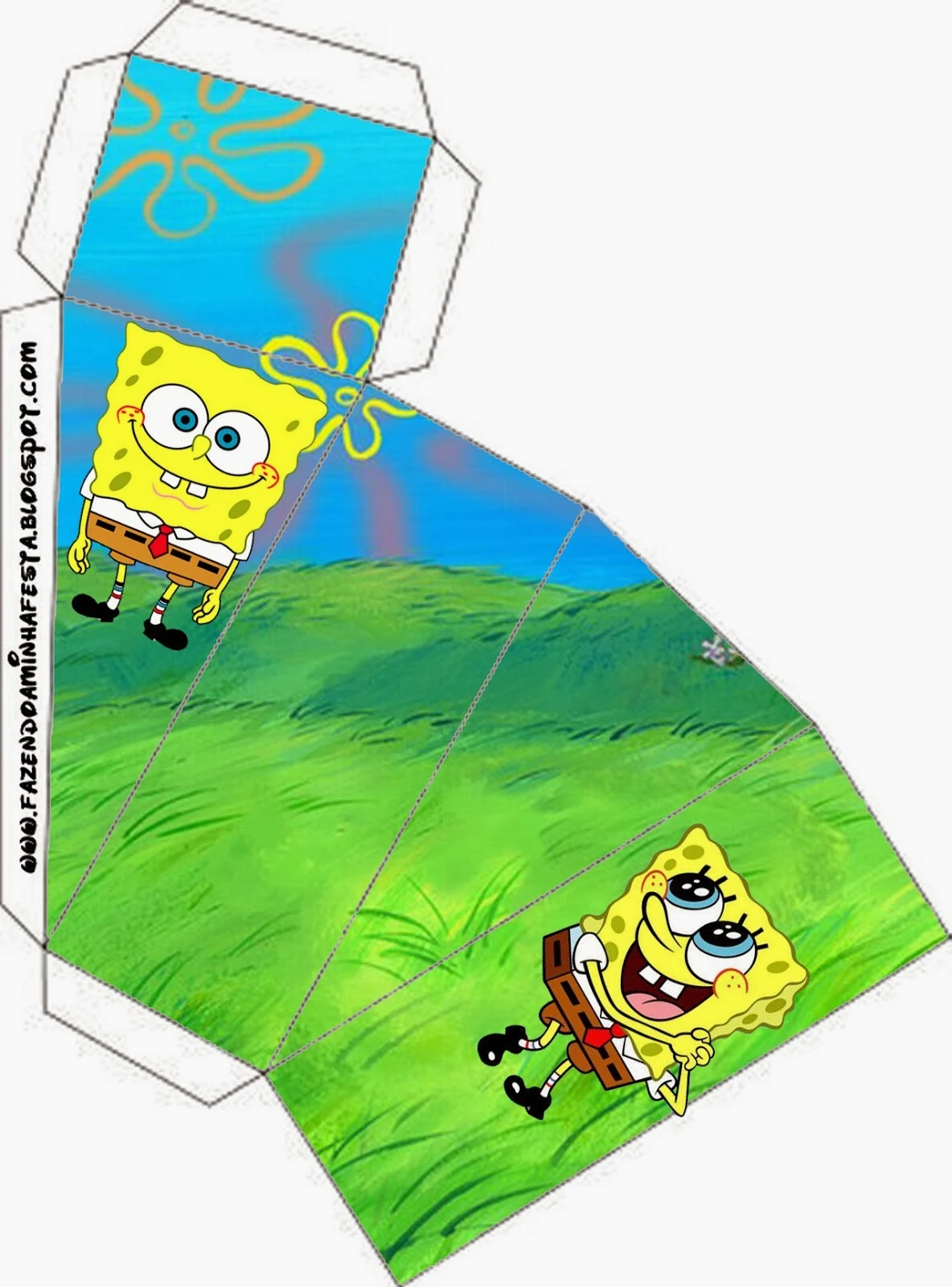 SpongeBob SquarePants: Free Printable Boxes. - Oh My Fiesta! in english
