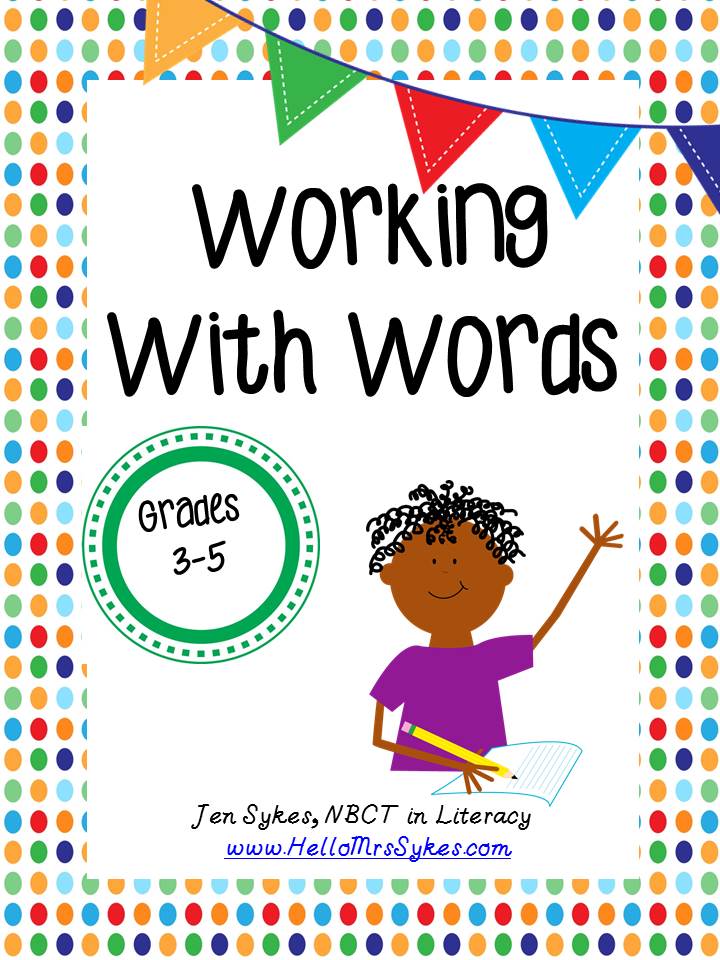 Word Work for Upper Elementary, and a Freebie!