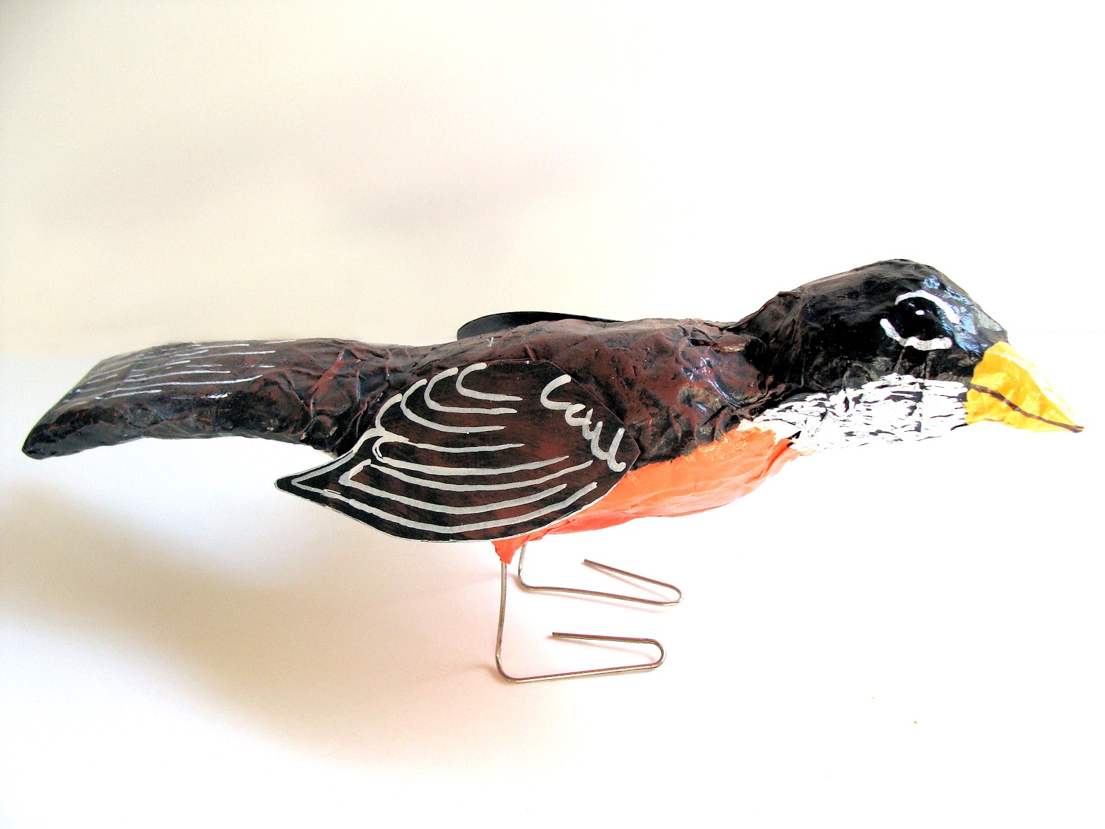 Dragonfly Swamp Paper Mache Robin Dragonfly Swamp Paper Mache Robin