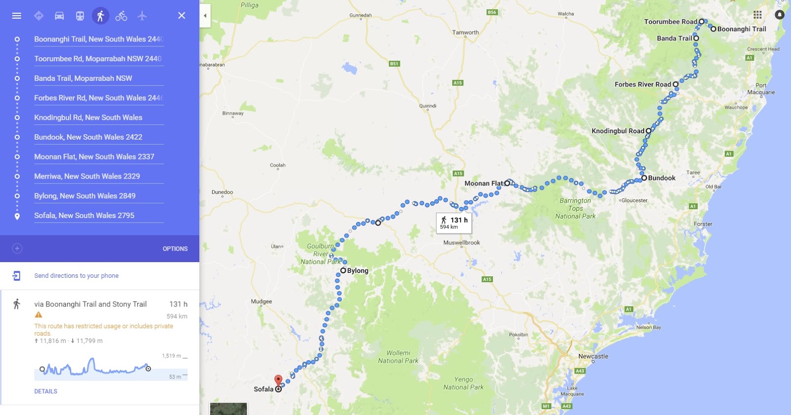 Onedaytech: Forbes River Road - Sofala