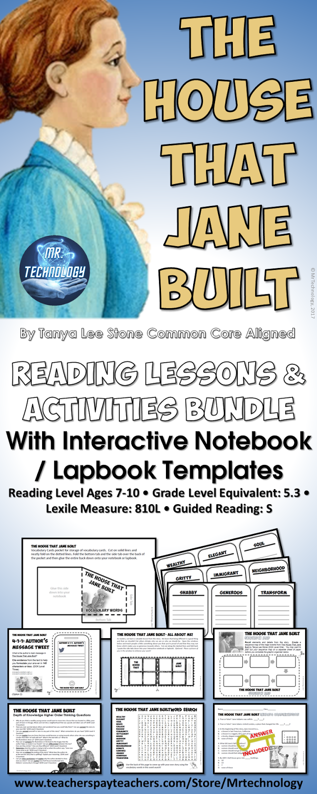 MrTechnology on TpT!: The House That Jane Built Interactive Notebook ...
