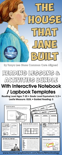 MrTechnology on TpT!: The House That Jane Built Interactive Notebook ...