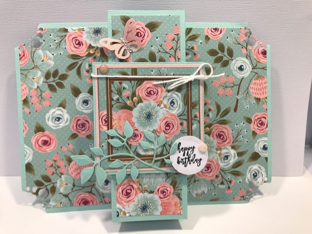 SCRAPBOOKING WITH M.E.: Triple Panel Standing Card Fold