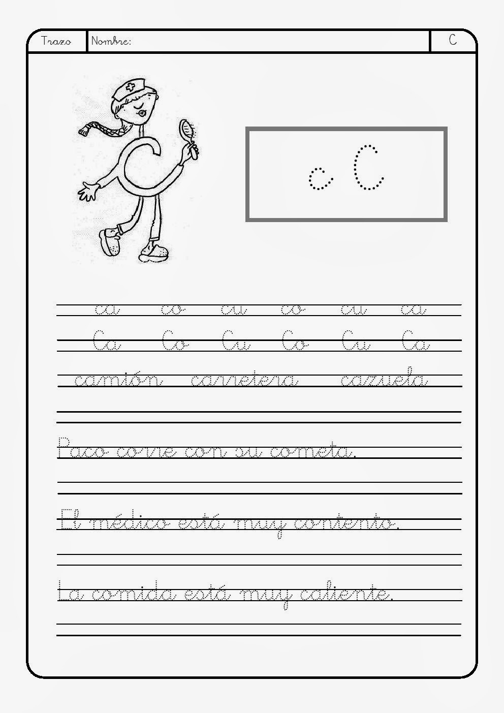 Letra C | c (ca, co, cu) ~ La Eduteca