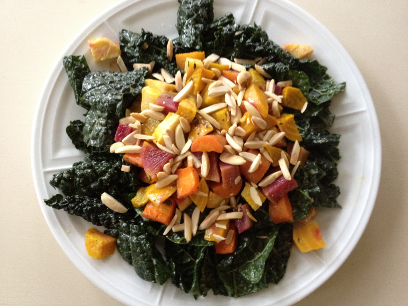 The Sustainable Palate: Big Kale Salad with Roasted Root Vegetables