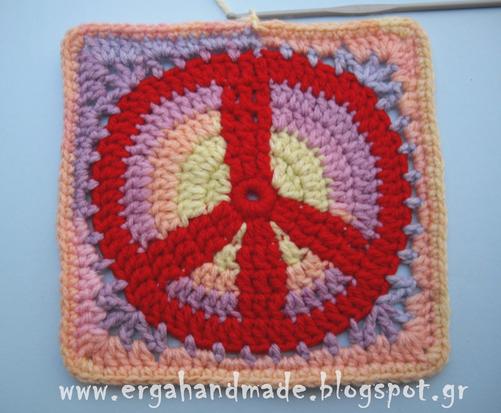 Ergahandmade: Peace Sign pattern - part 1