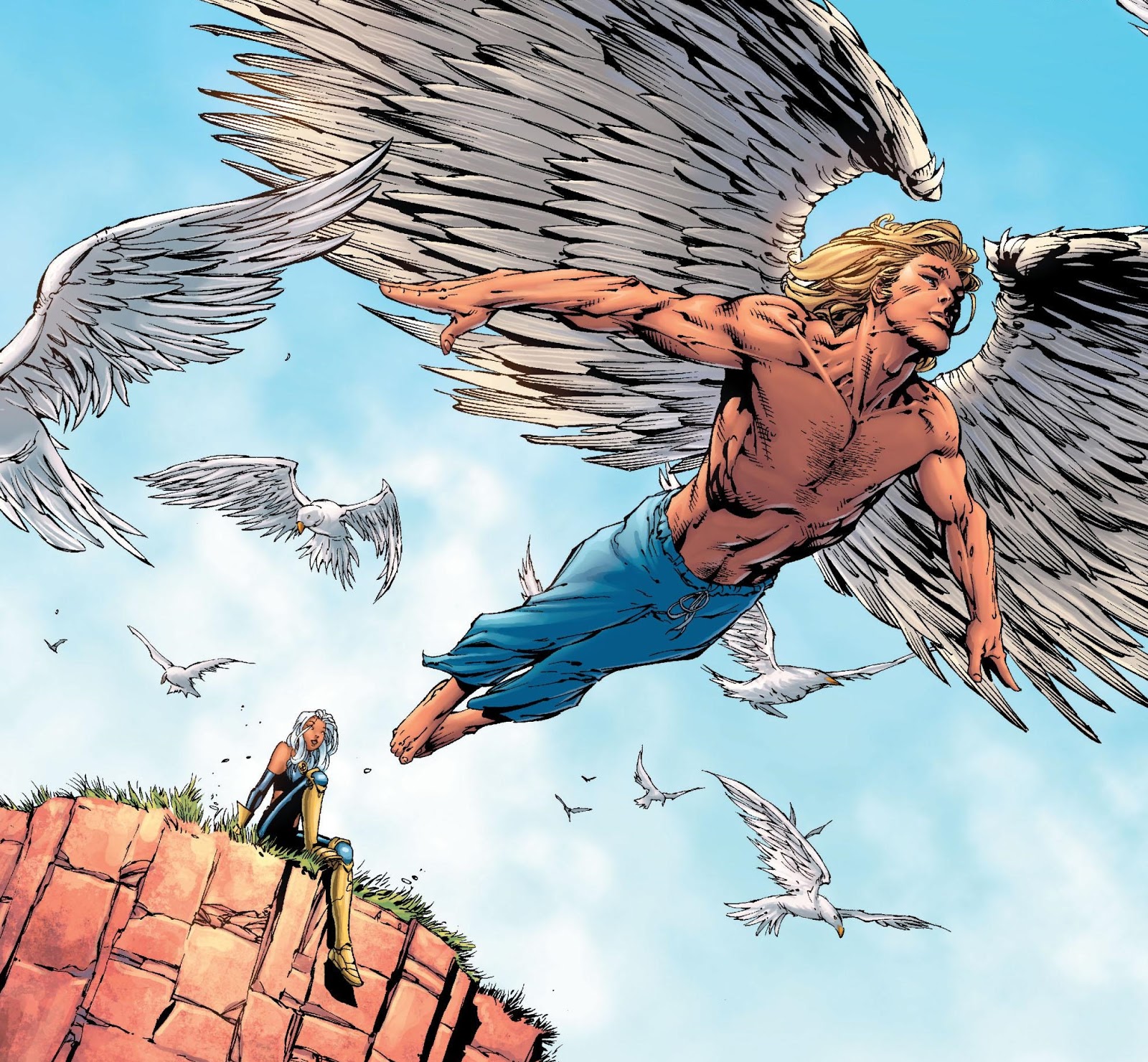Shirtless Angel Joins the Ultimate X-Men