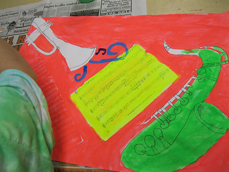 The Art Room at The Falcon Academy of Creative Arts: 4th grade art