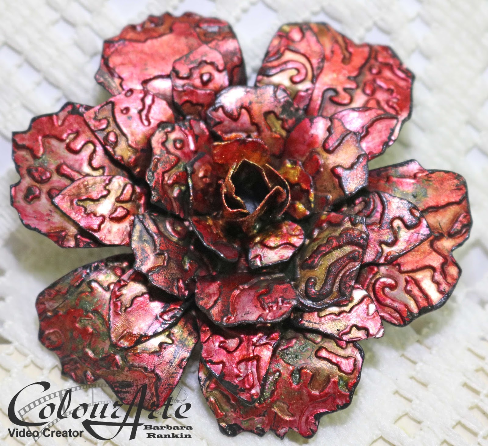 Black Hole Art Studio: How to Make Foil Embossed Flowers: Part 1 of 2