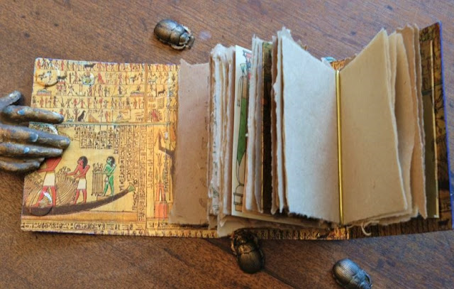 Mini Album Makers Challenge: Egyptian Wrap Journal Tutorial by Heather ...