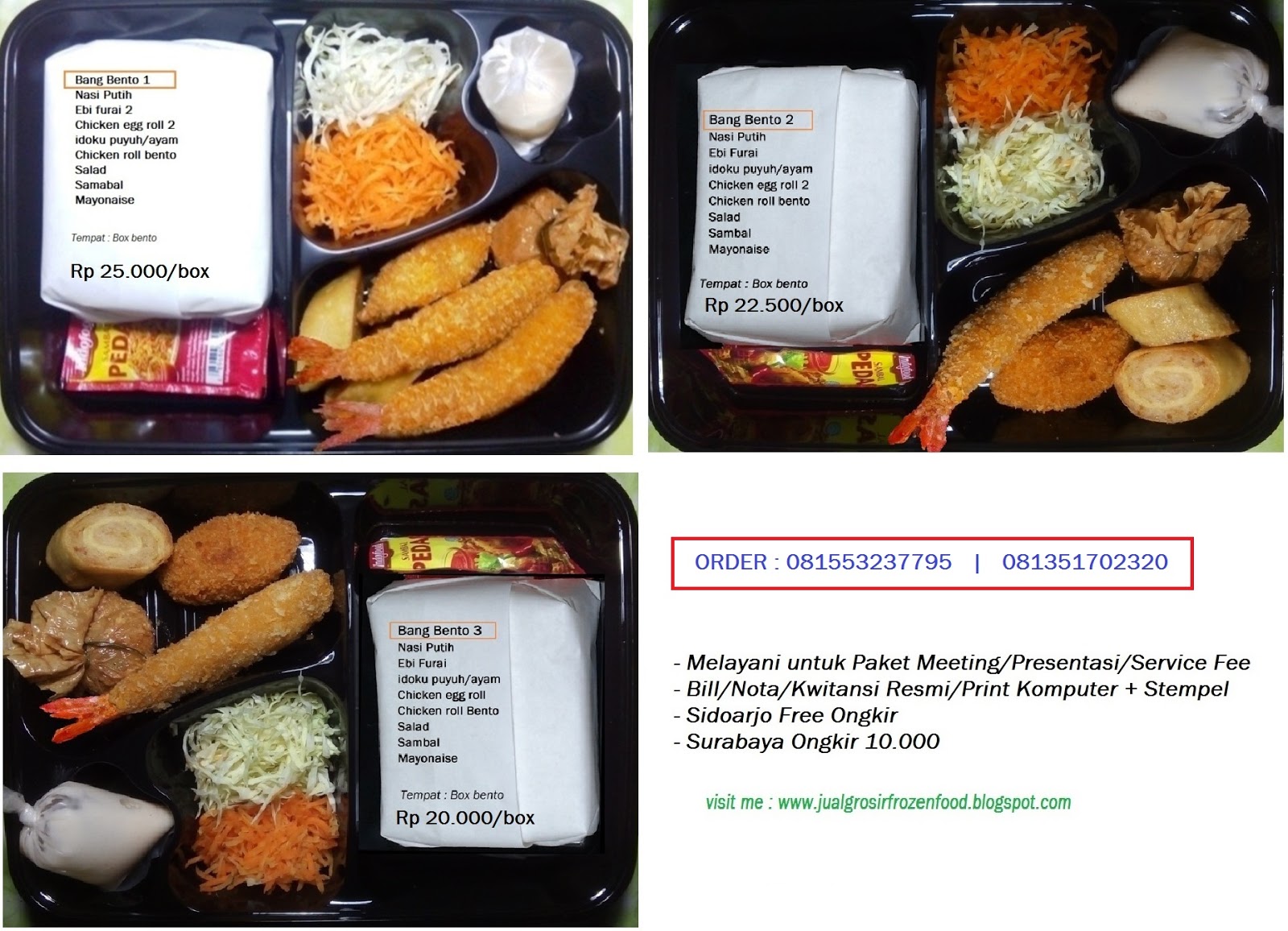 PAKET BENTO ~ FINE FROZEN FOOD