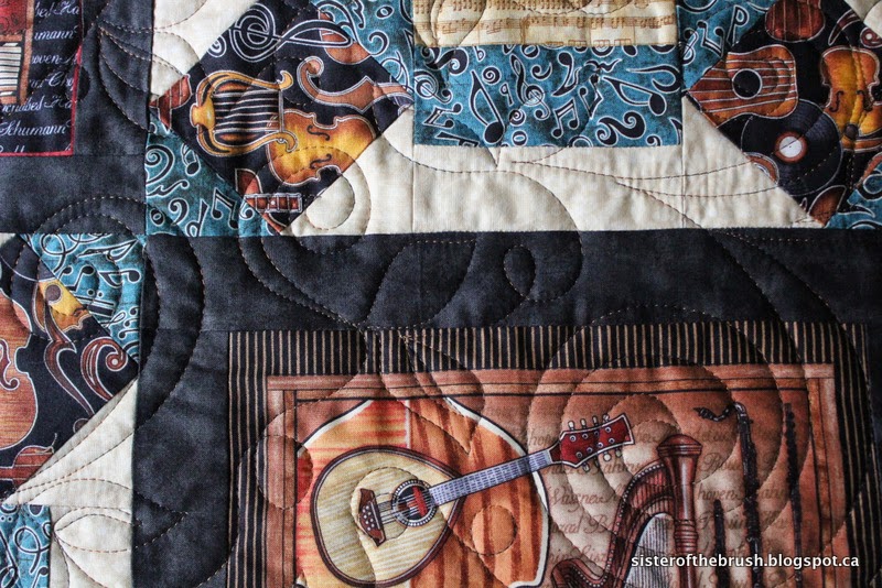 Sister of the Brush: A Client Quilt of a Musical Theme