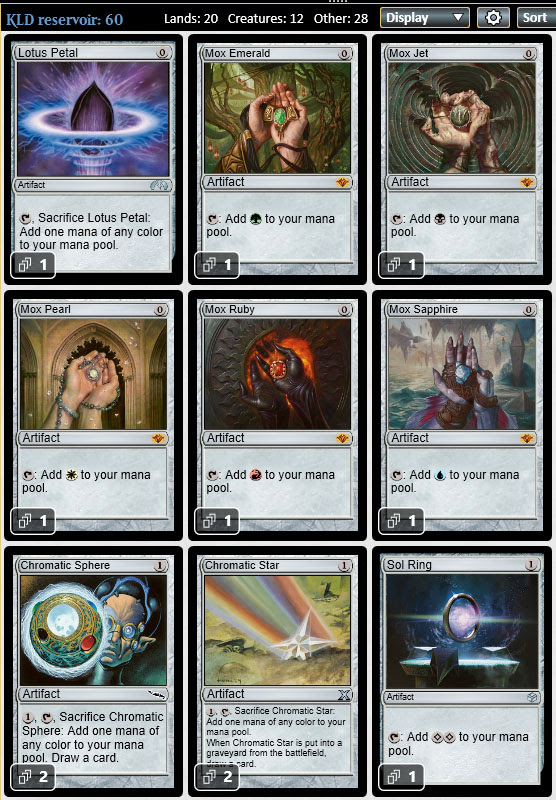 Magic the Gathering Adventures: [Vintage] Esper Aetherflux Reservoir ...