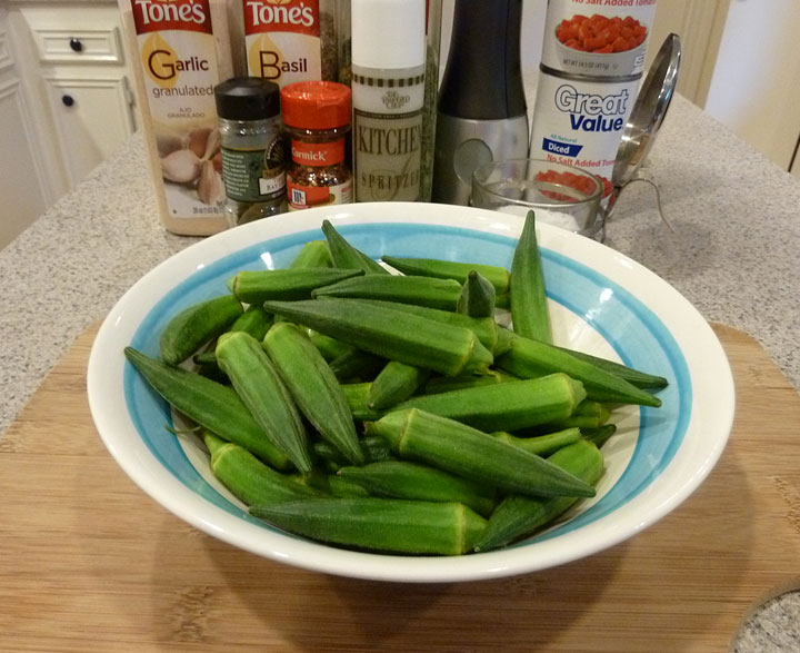 Fluffy Chix Cook: Okra and Tomatoes a Southerner's Summer Love