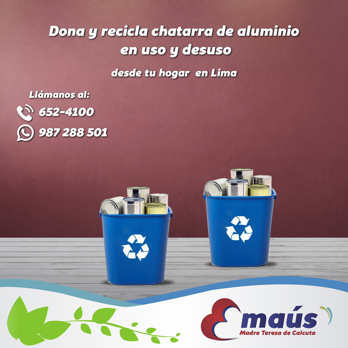 Emaus - Madre Teresa de Calcuta: Dona y recicla chatarra de aluminio y ...