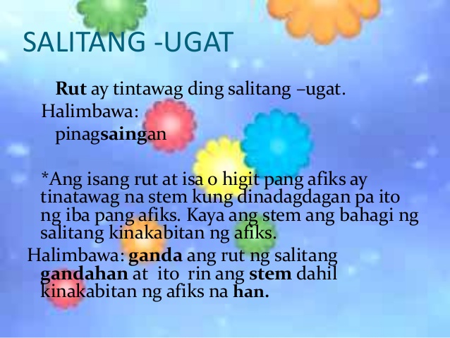 salitang ugat - philippin news collections