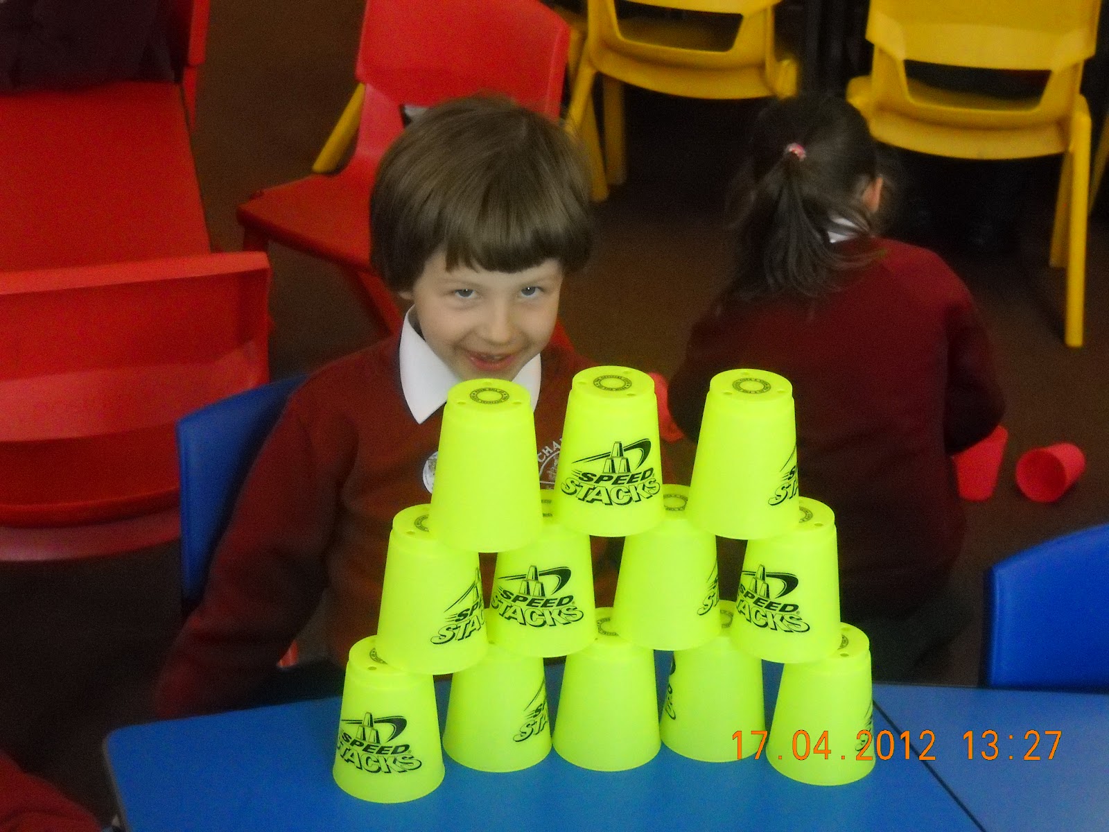 Charsfield Primary School Blog: Speed Stacking