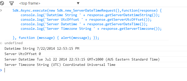 Dynamics CRM Dev Down Under: Retrieving Server Datetime using Javascript