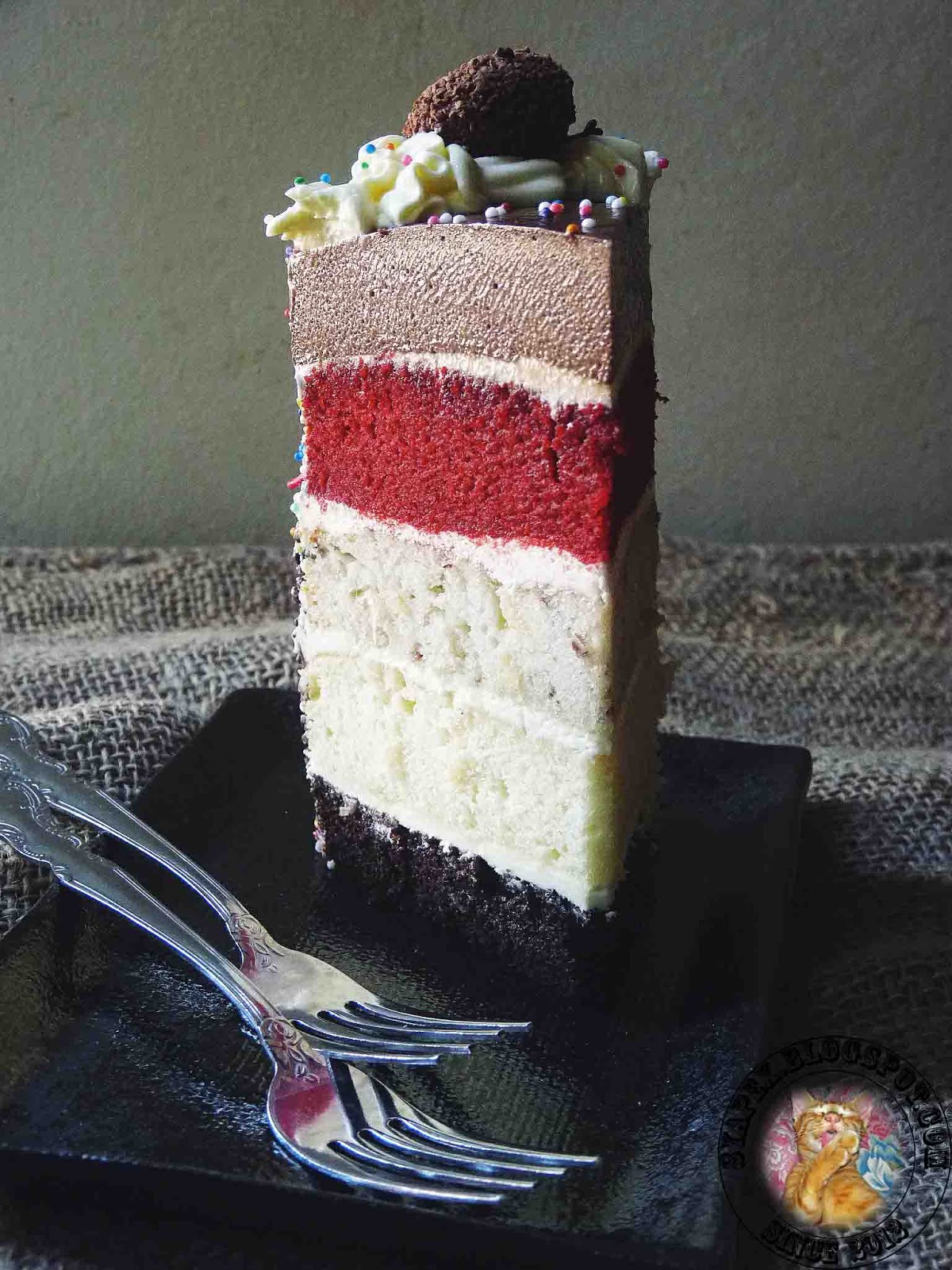 syapex kitchen: Ultimate Sampler Cake