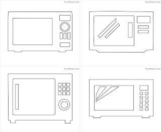 Four Coloring: Free printable Oven coloring pages for kids