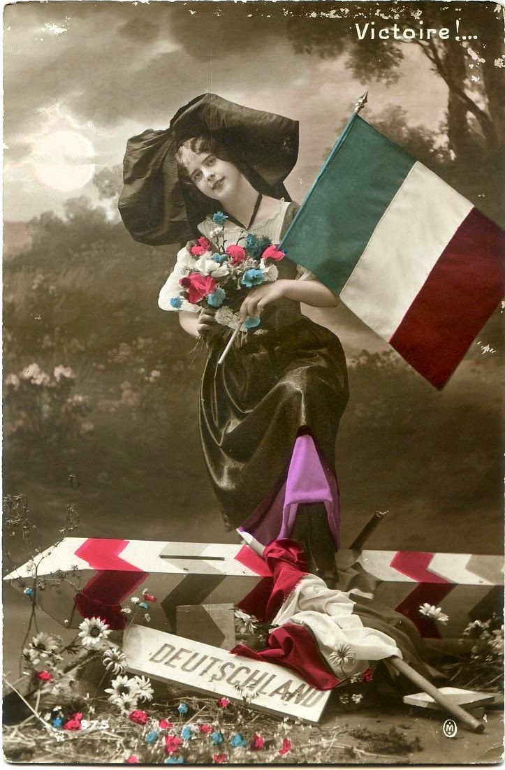 Beautiful French Propaganda Postcards From World War I ~ Vintage Everyday